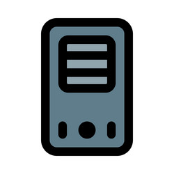 Cpu tower core of computer system Royalty Free Vector Image