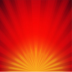 Sun rays sunburst on red color background Vector Image