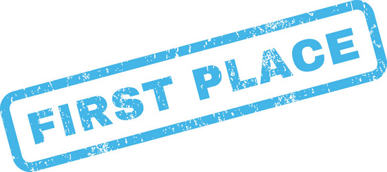 First place rubber stamp Royalty Free Vector Image