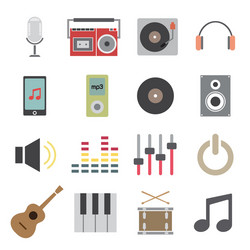Recording studio infographic flowchart Royalty Free Vector
