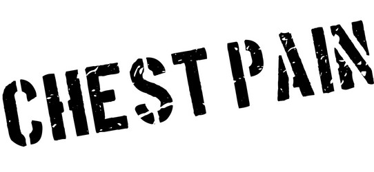 Chest pain rubber stamp Royalty Free Vector Image