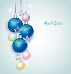 Blue christmas Royalty Free Vector Image - VectorStock
