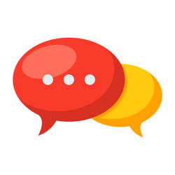 Speech bubble isolated icon Royalty Free Vector Image