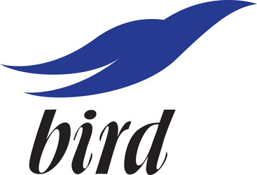 Bird animal flying silhouette Royalty Free Vector Image