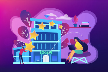 Design hotel concept Royalty Free Vector Image
