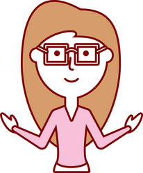 Teacher woman Royalty Free Vector Image - VectorStock