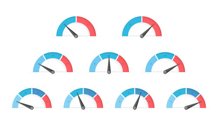 Gauge charts Royalty Free Vector Image - VectorStock