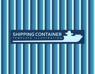 Template commercial shipping Royalty Free Vector Image