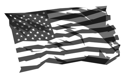 American Flag Grayscale Vector Images (46)