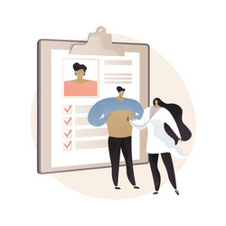 Head to toe physical examination isolated concept Vector Image