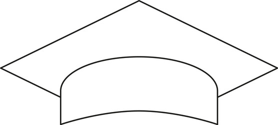 School college university line art icon poster hat