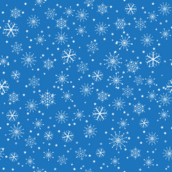 Falling snow circle frame seamless pattern Vector Image
