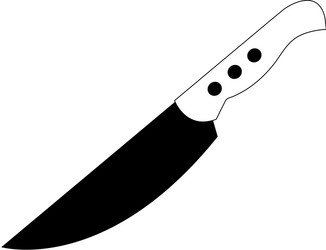 Isolated knife design Royalty Free Vector Image