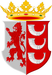Coat of arms rotterdam netherlands Royalty Free Vector Image