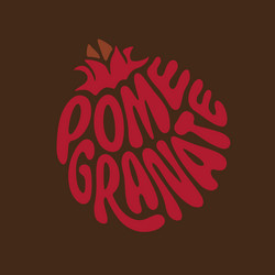 Fresh pineapple fruit typography sign Royalty Free Vector