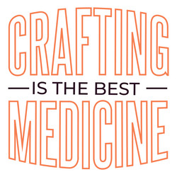 Crafting today lettering craft Royalty Free Vector Image