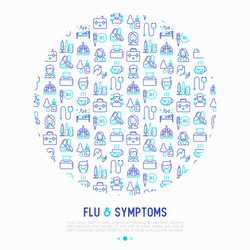 Childhood asthma treatment blue gradient concept Vector Image