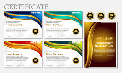 Modern design certificate layout concept simple Vector Image