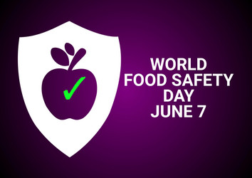 World food safety day Royalty Free Vector Image