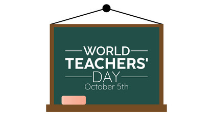 World teachers day recognizes the dedication Vector Image