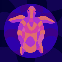 Neon Turtle Vector Images (over 210)