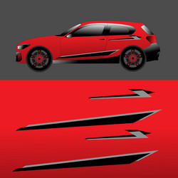 Car body sticker design wrap Royalty Free Vector Image