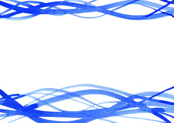 Abstract marine blue brush stroke watercolor line Vector Image