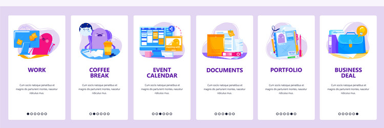 Office worker icons Royalty Free Vector Image - VectorStock