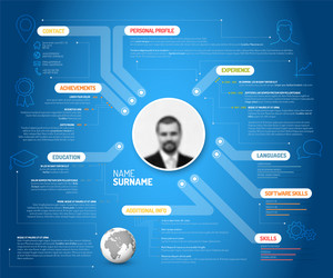 Original Resume Template Vector Images (50)