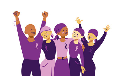 World cancer day concept Royalty Free Vector Image