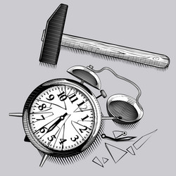 Broken Clock Vector Images (over 2,000)