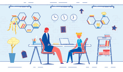 Cartoon Principal Office Vector Images (97)