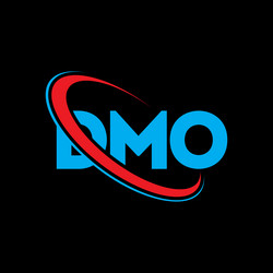 Dmo logo letter design Royalty Free Vector Image
