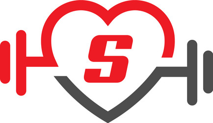 Letter s slim sexy fit body for healthy life logo Vector Image