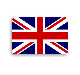 Wavy flag of united kingdom Royalty Free Vector Image