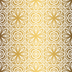 Seamless geometric golden element pattern Vector Image
