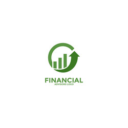 Creative financial and investment logo modern Vector Image