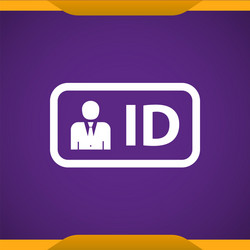 Id card icon for web and mobile Royalty Free Vector Image
