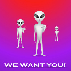 We want you Royalty Free Vector Image - VectorStock