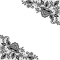 Seamless lace pattern with flowers vintage Vector Image