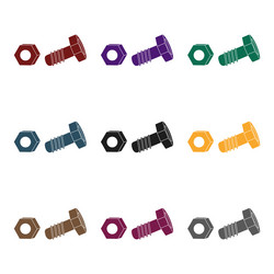 Structural Screw Nut Bolt Vector Images (81)