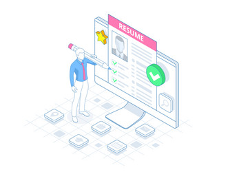 Beautiful cv - resume template - simple design Vector Image