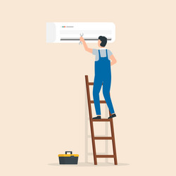 Cartoon electrician cable man Royalty Free Vector Image