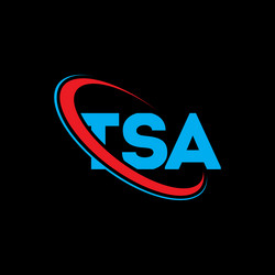 Tsa logo letter design Royalty Free Vector Image