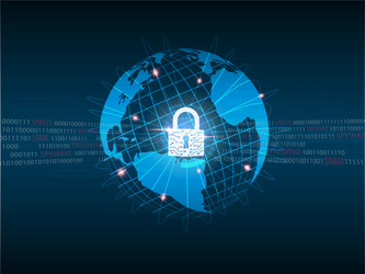 Global network connection world wide web Vector Image