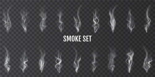 Digital realistic smoke Royalty Free Vector Image