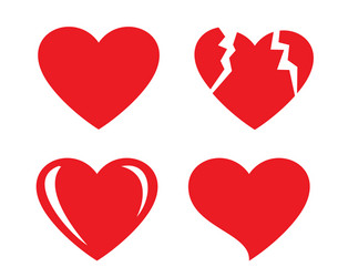 Heart shapes Royalty Free Vector Image - VectorStock