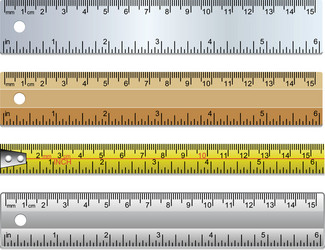 School instruments rulers set Royalty Free Vector Image