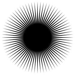 Radial circle lines circular radiating Royalty Free Vector