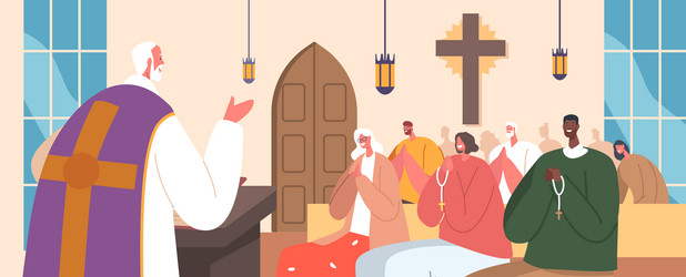 Catholic Priest Mass Clipart